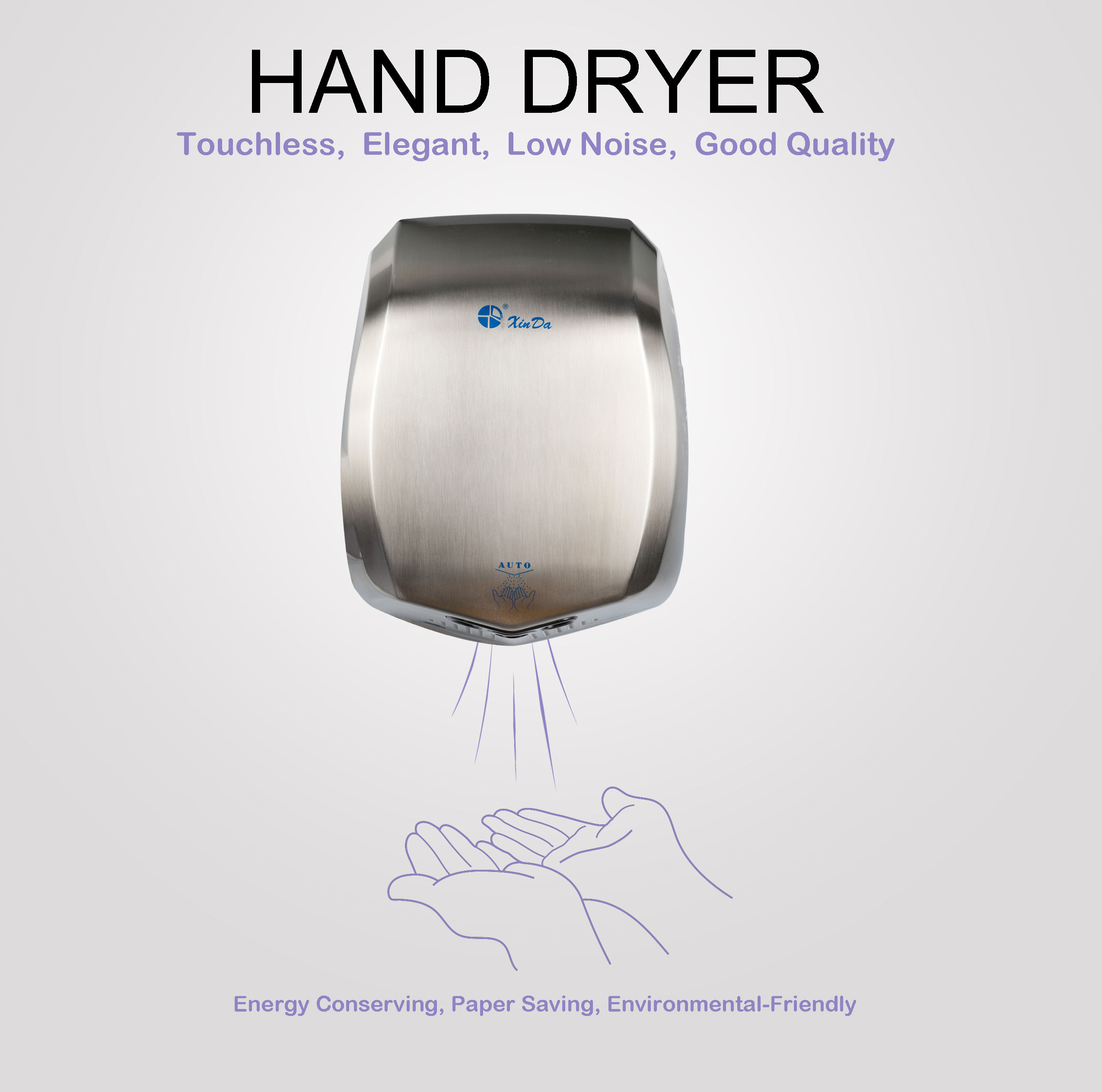 Air Jet High Speed Uv Light Automatic Hand Dryer Hand Dryer - Buy ...
